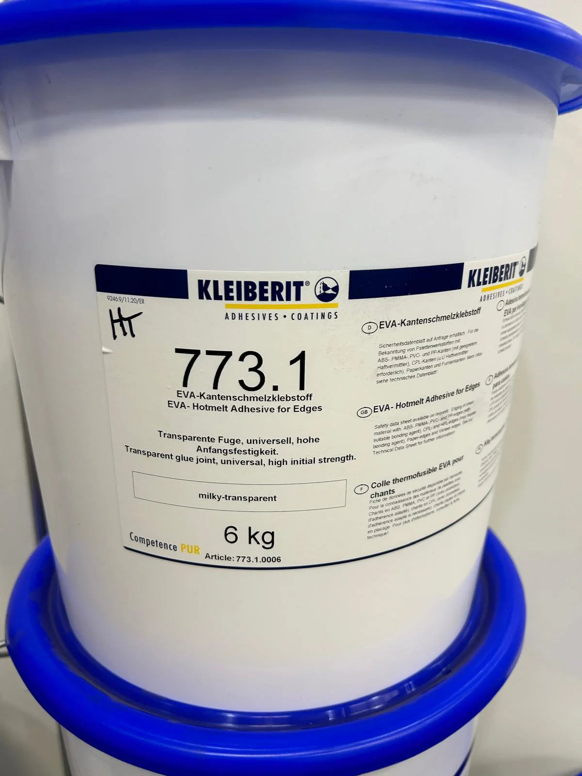 Kleiberit 773.1 - High-Temp Milk Transparent Hot Melt Adhesive – LEDGEBAND